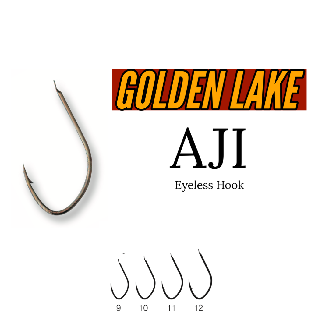 Golden Lake Aji Eyeless Hook – Big Hook Guam